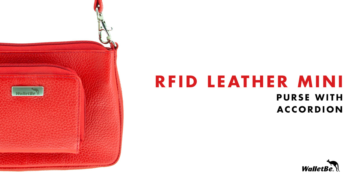 RFID Leather Mini Purse with Accordion – WalletBe