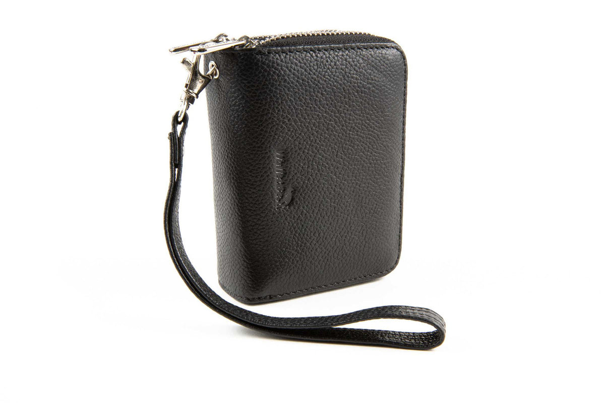 Double Zip Leather RFID Accordion Credit Card Wallet – WalletBe